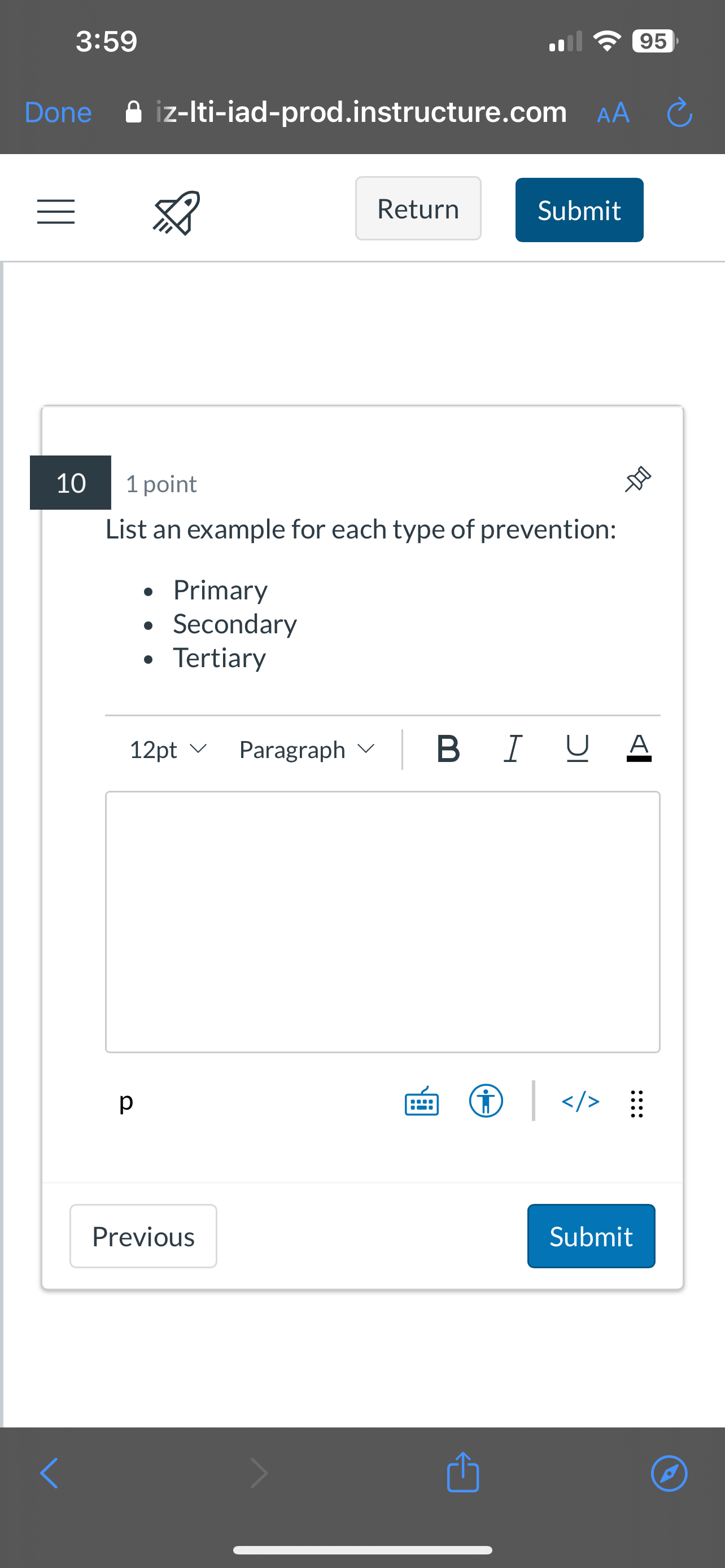 Solved 3:5995Doneiz-lti-iad-prod.instructure.comAA-=8101 | Chegg.com