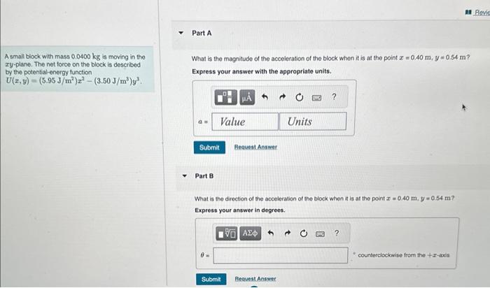Solved A small block with mass 0.0400 kg is moving in the | Chegg.com