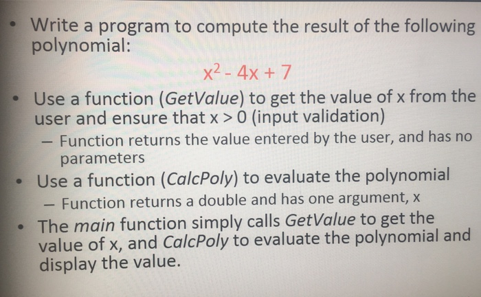 Solved Write a program to compute the result of the | Chegg.com