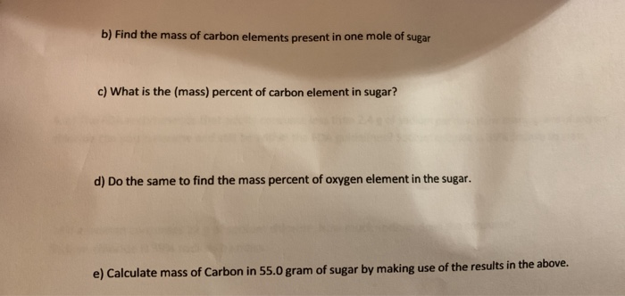 Solved Exercises III: Molar mass, formula mass and Mass | Chegg.com