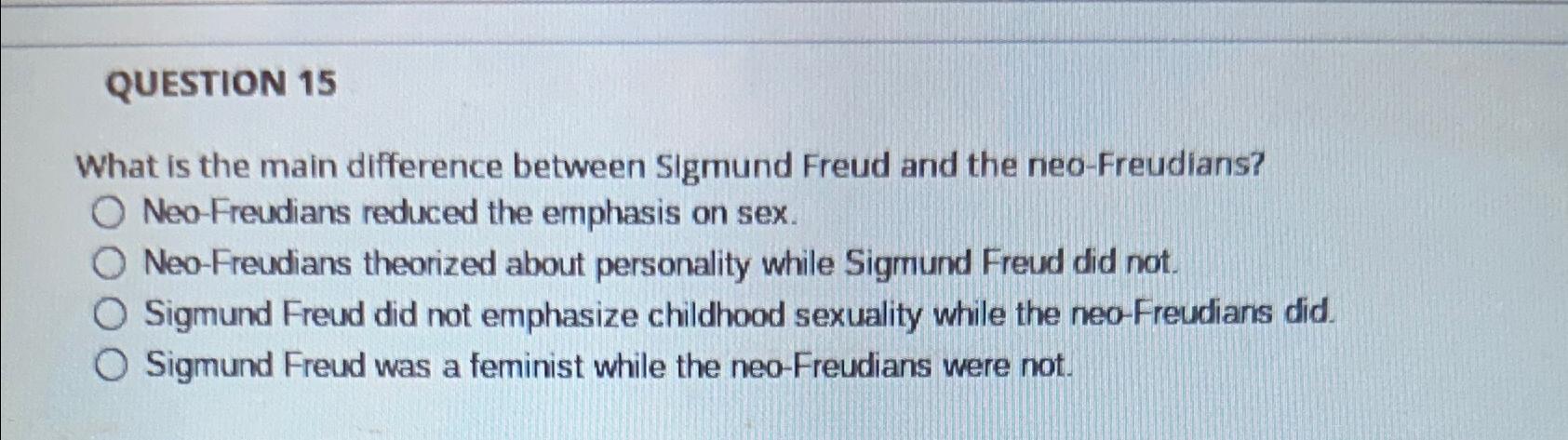 Solved QUESTION 15What is the main difference between | Chegg.com