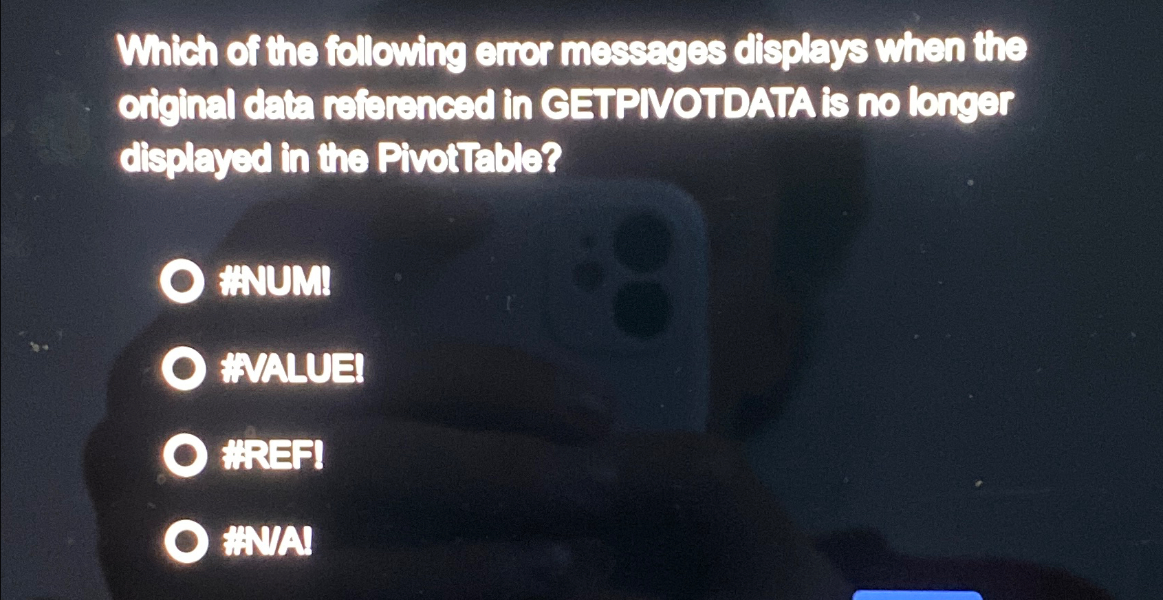 Solved Which of the following error messages displays when | Chegg.com