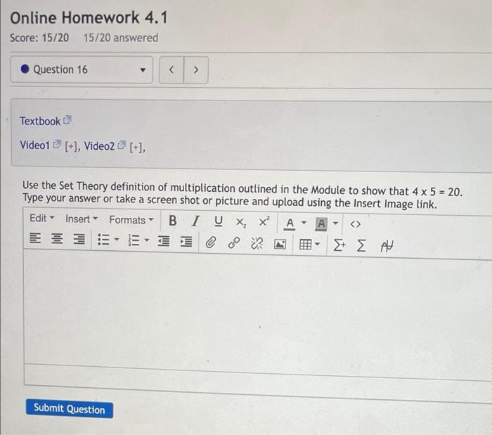 Solved use the set theory definition of multiplication | Chegg.com