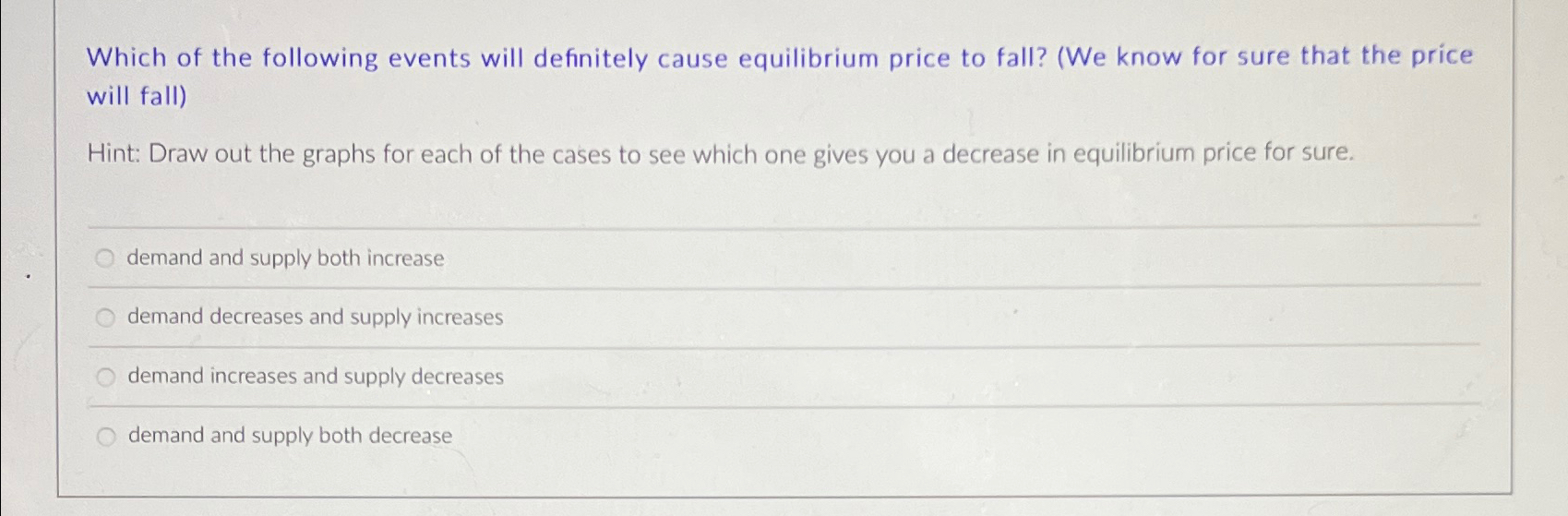 Solved Which of the following events will definitely cause | Chegg.com