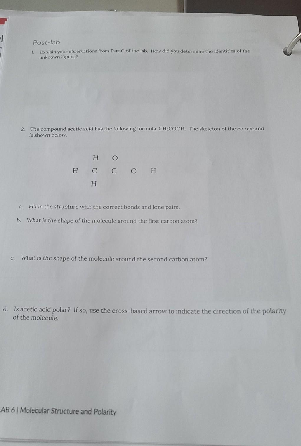Solved Name: Section #: Date: Data Parts A and B: Drawing | Chegg.com
