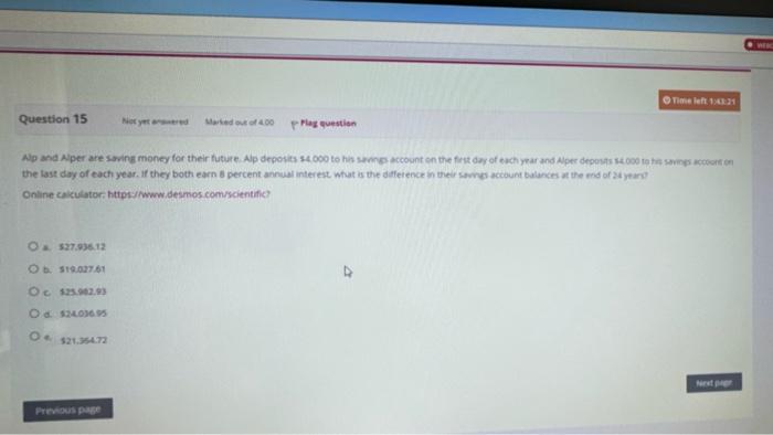 Ap and Aper are smving money for their future. Ap | Chegg.com