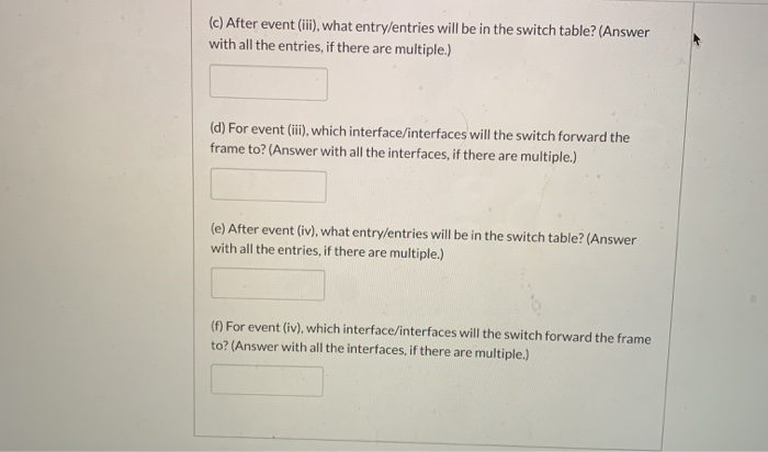Solved Consider the operation of a self learning switch in | Chegg.com