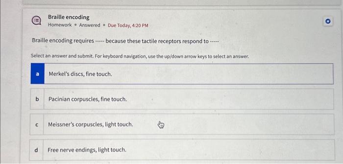 Solved Braille encoding Homework * Answered - Due Today, | Chegg.com