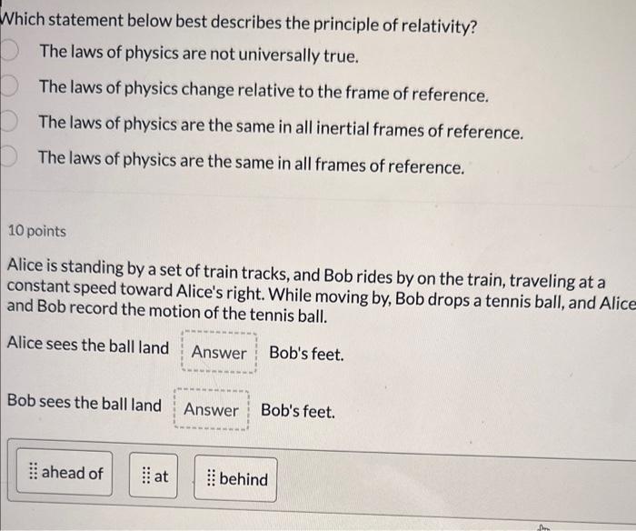 Solved Which statement below best describes the principle of | Chegg.com