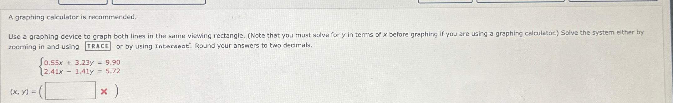 Solved A graphing calculator is recommended. zooming in and | Chegg.com