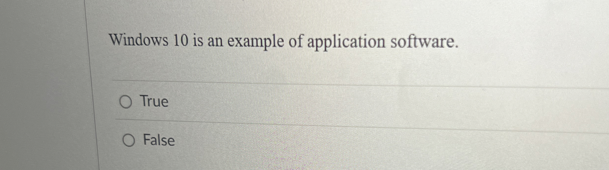 Solved Windows 10 ﻿is an example of application | Chegg.com