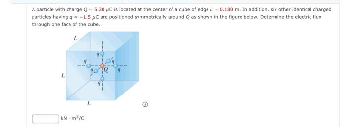 Solved A particle with charge Q=5.30μC is located at the | Chegg.com