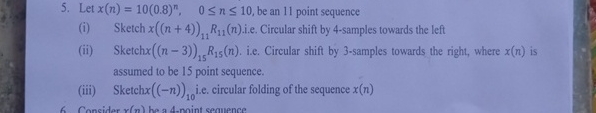 Solved Let x(n)=10(0.8)n,0≤n≤10, ﻿be an 11 ﻿point | Chegg.com
