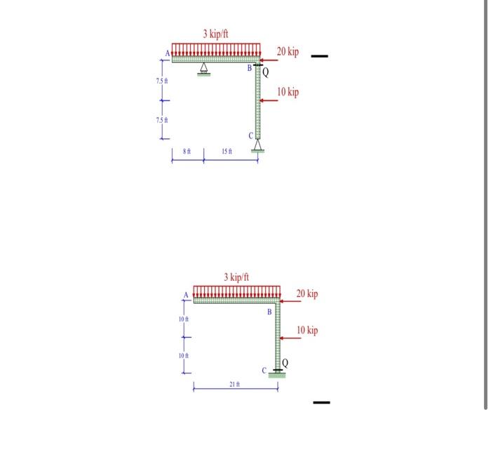 Solved 1. Calculate the reactions in the beams and frames | Chegg.com