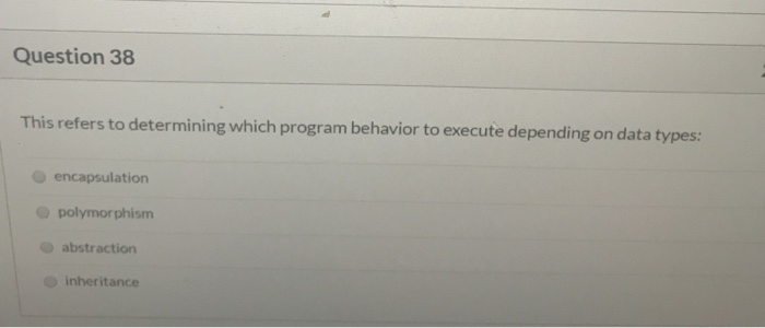 Solved Question 38 This refers to determining which program | Chegg.com Solved Question 38 This refers to determining which program | Chegg.com