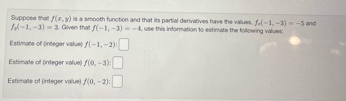 Solved Suppose that f(x,y) is a smooth function and that its | Chegg.com