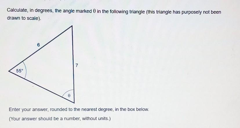 Solved Calculate, in degrees, the angle marked θ in the | Chegg.com