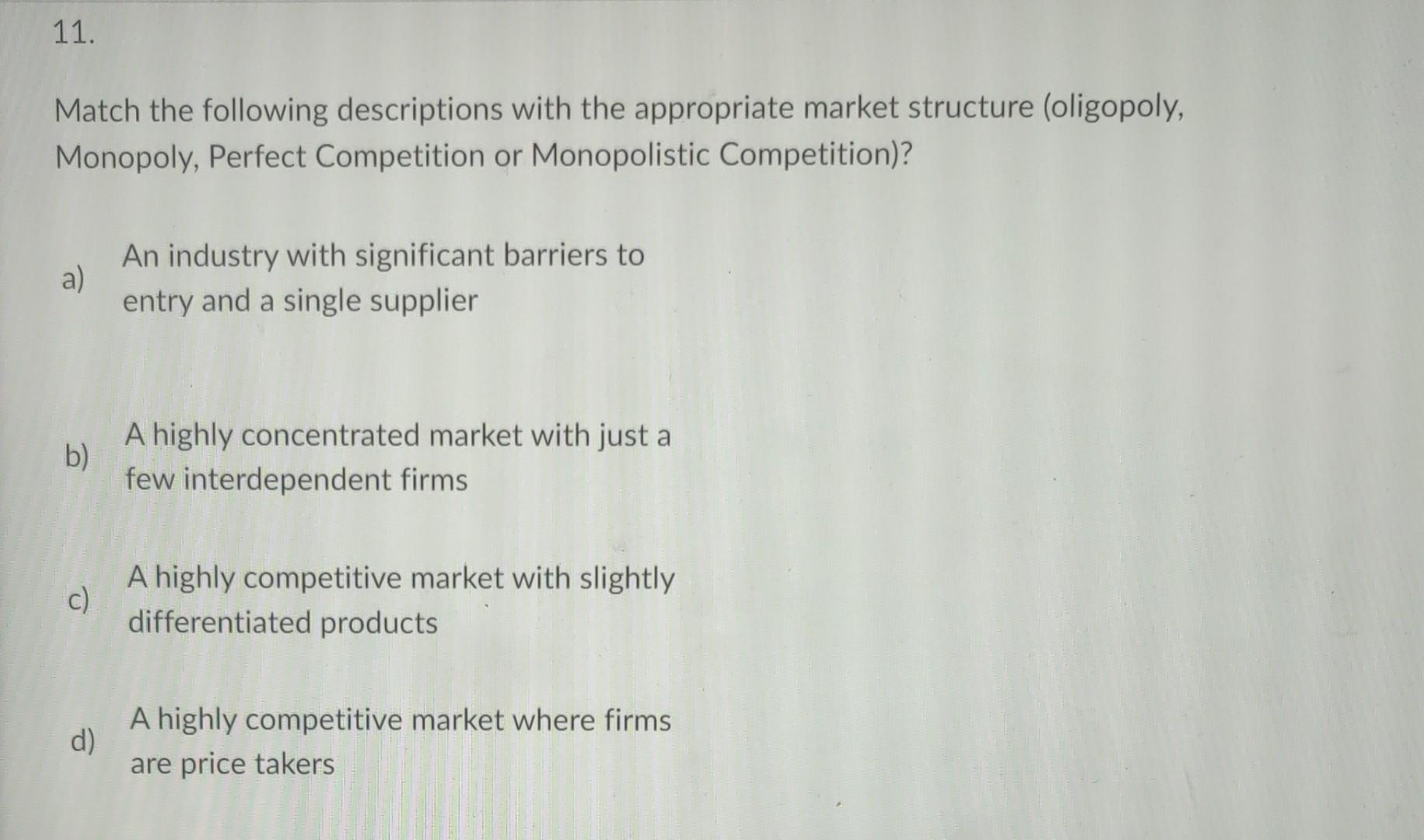 Solved Match the following descriptions with the appropriate | Chegg.com