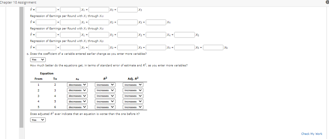 variables in columns I-M and R. Proceed as follows. | Chegg.com
