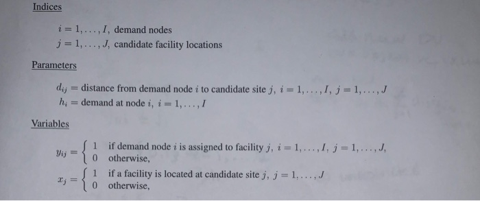 Solved create ab AMPL .mod for the p-center. where p is | Chegg.com
