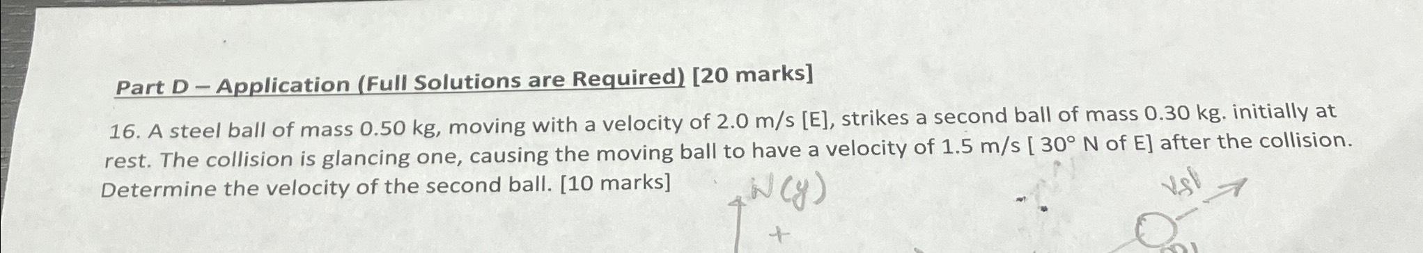 Solved Part D - ﻿Application (Full Solutions are | Chegg.com