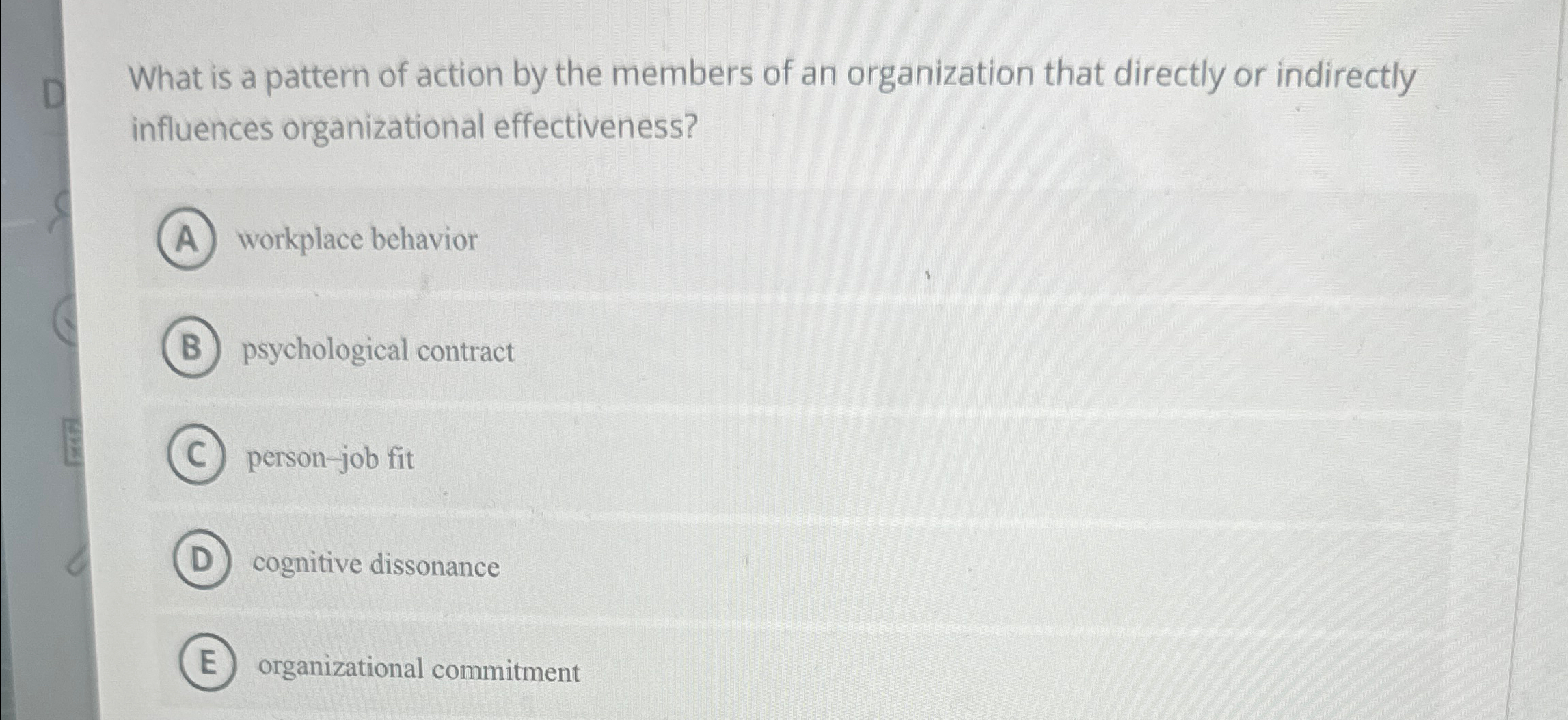 Solved What is a pattern of action by the members of an | Chegg.com