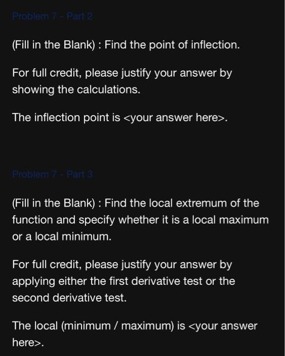 Solved Use the following function for parts 1 through 4 . | Chegg.com