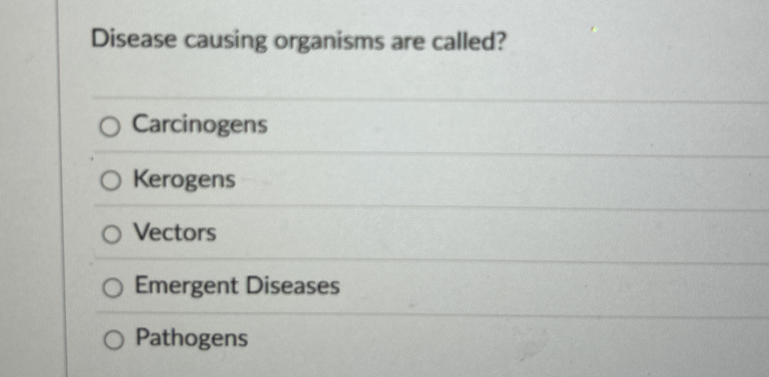 Solved Disease causing organisms are | Chegg.com