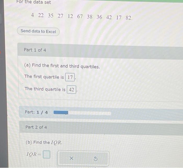 Solved (a) Find the first and third quartiles. The first | Chegg.com