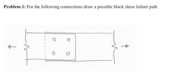 Solved Problem 1: For the following connections draw a | Chegg.com