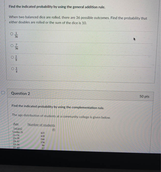 Solved Find the indicated probability by using the general | Chegg.com