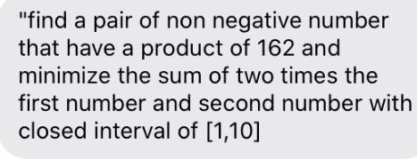 Solved "find a pair of non negative number that have a | Chegg.com