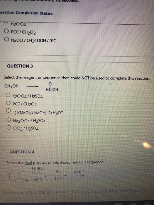 Solved westion Completion Status: H2CF04 O PCC / CH2Cl2 O | Chegg.com Solved westion Completion Status: H2CF04 O PCC / CH2Cl2 O | Chegg.com