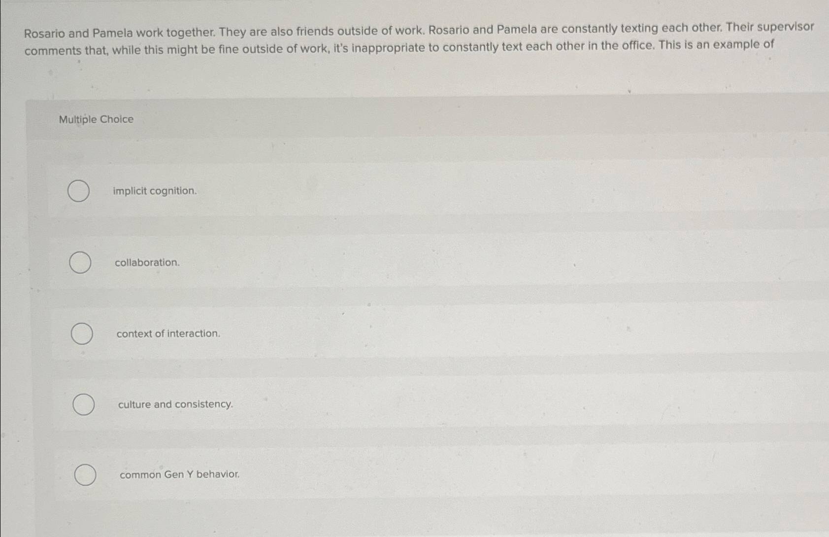 Solved Rosario and Pamela work together. They are also | Chegg.com