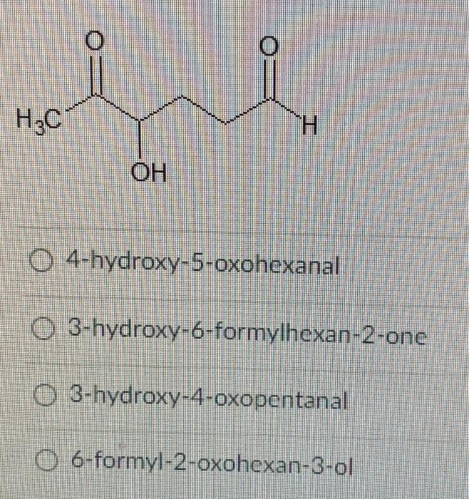 Solved CH3 HzC H H₂C-0 O 4-methoxy-5-methylhexanal O | Chegg.com