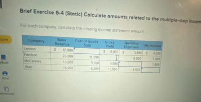 Solved Brief Exercise 6-4 (Static) Calculate amounts related | Chegg.com Solved Brief Exercise 6-4 (Static) Calculate amounts related | Chegg.com