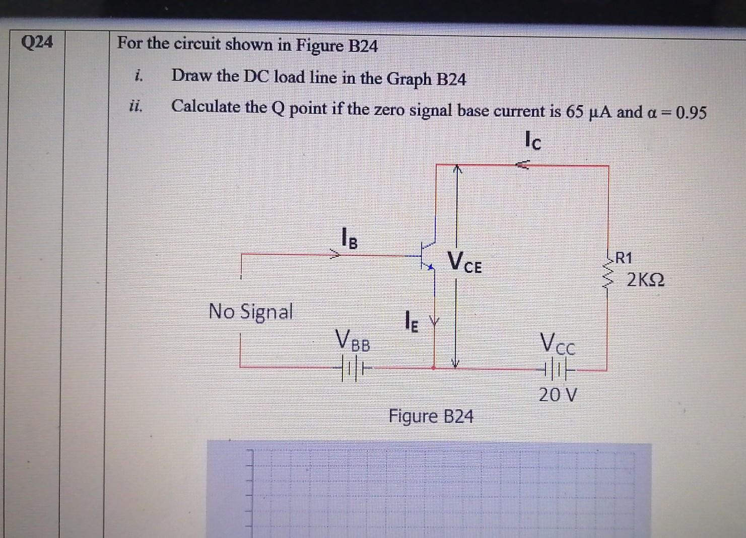 Solved Q24 For the circuit shown in Figure B24 1. Draw the | Chegg.com