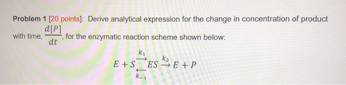 Solved Problem 1 [20 points]: Derive analytical expression | Chegg.com
