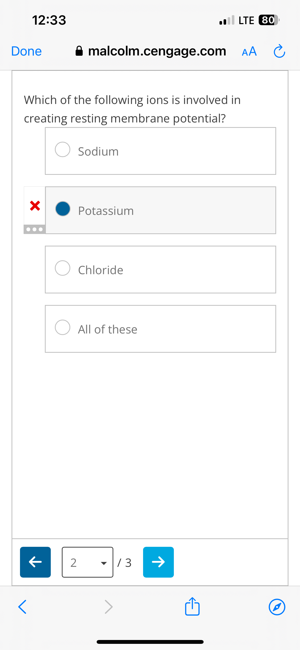 Solved Which of the following ions is involved increating | Chegg.com