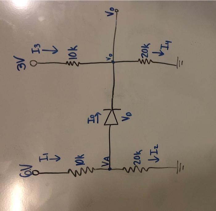 Solved Consider the circuit below. Assume the diode turn on | Chegg.com