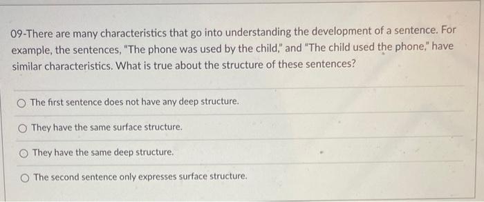 09-There are many characteristics that go into | Chegg.com