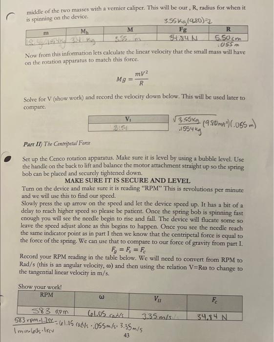 Solved Lab 6: Circular Motion Objective: In this expcriment | Chegg.com