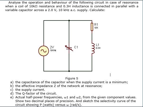 Solved Analyse the operation and behaviour of the following | Chegg.com