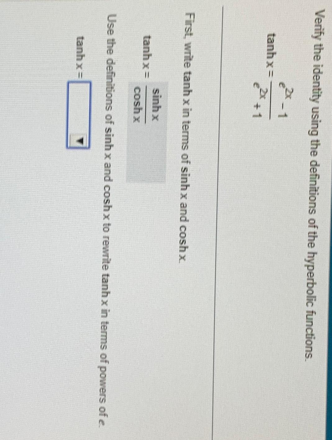 Solved Verify the identity using the definitions of the | Chegg.com