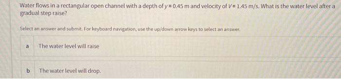 Solved Water flows in a rectangular open channel with a | Chegg.com