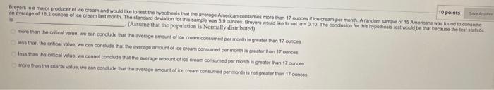 Solved 10 polnts (Assume that the population is Normaliy | Chegg.com