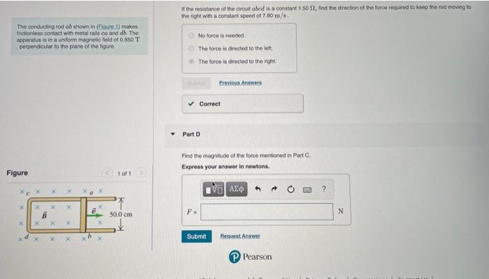 Solved If the resistance of the cicul abed is a constant | Chegg.com