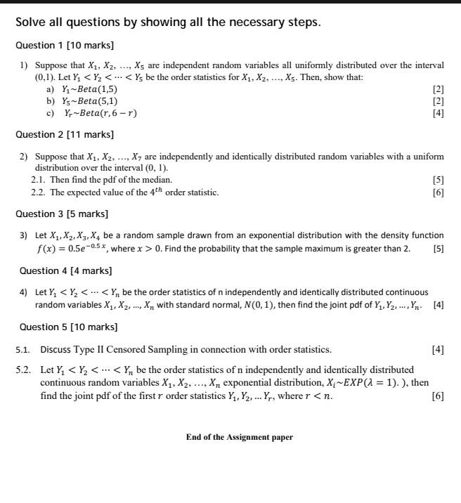 Solved Solve all questions by showing all the necessary | Chegg.com