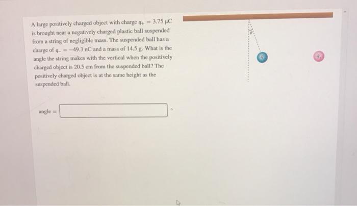 Solved A large positively charged object with charge 4. = | Chegg.com