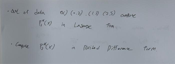 Solved - Out of data ex) (0.2)⋅(1.3)(2.5) comput p3∗(x) in | Chegg.com